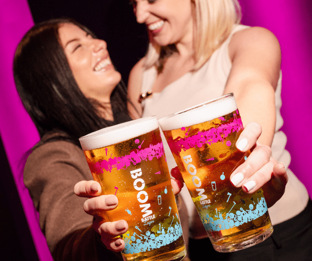 BOOM BATTLE LAGER - NOW POURING AT BOOM BATTLE BARS - Harlequin Watford